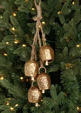 Hammered Swiss Cow Bell Cluster- FINAL SALE — Salt and Honey